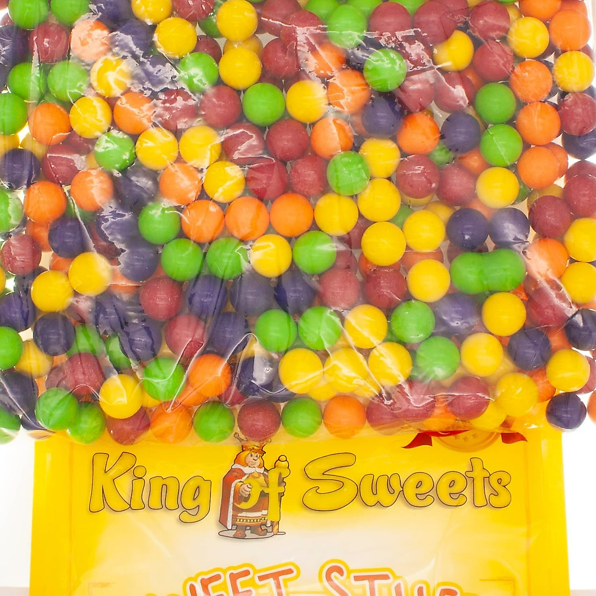 Mini Kaboom Jawbreakers | 2 Pounds | Sugar Candy | Resealable King of Sweets Bulk Bag