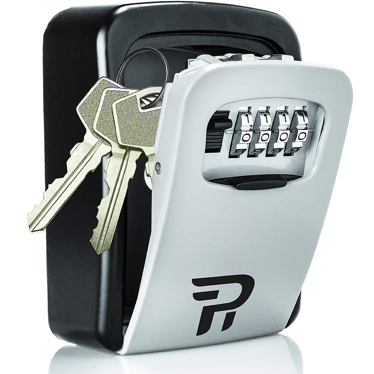 Key Lock Box for Outside - Rudy Run Wall Mount Lockbox for House Keys Outdoor - Combination Key Hiders to Hide a Key - Waterproof Key Safe Storage Lock Box
