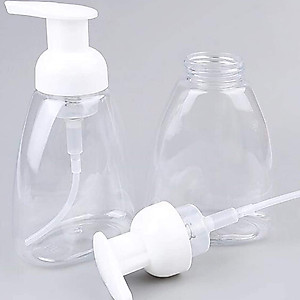 Bekith 12 Pack Foaming Soap Dispenser Pump Bottles, 8oz (250ml) Foaming Hand Soap Dispenser, Refillable Liquid Soap Foaming Dispenser, Empty Plastic Bottles for Kitchen, Bathroom, Commercial, Clear