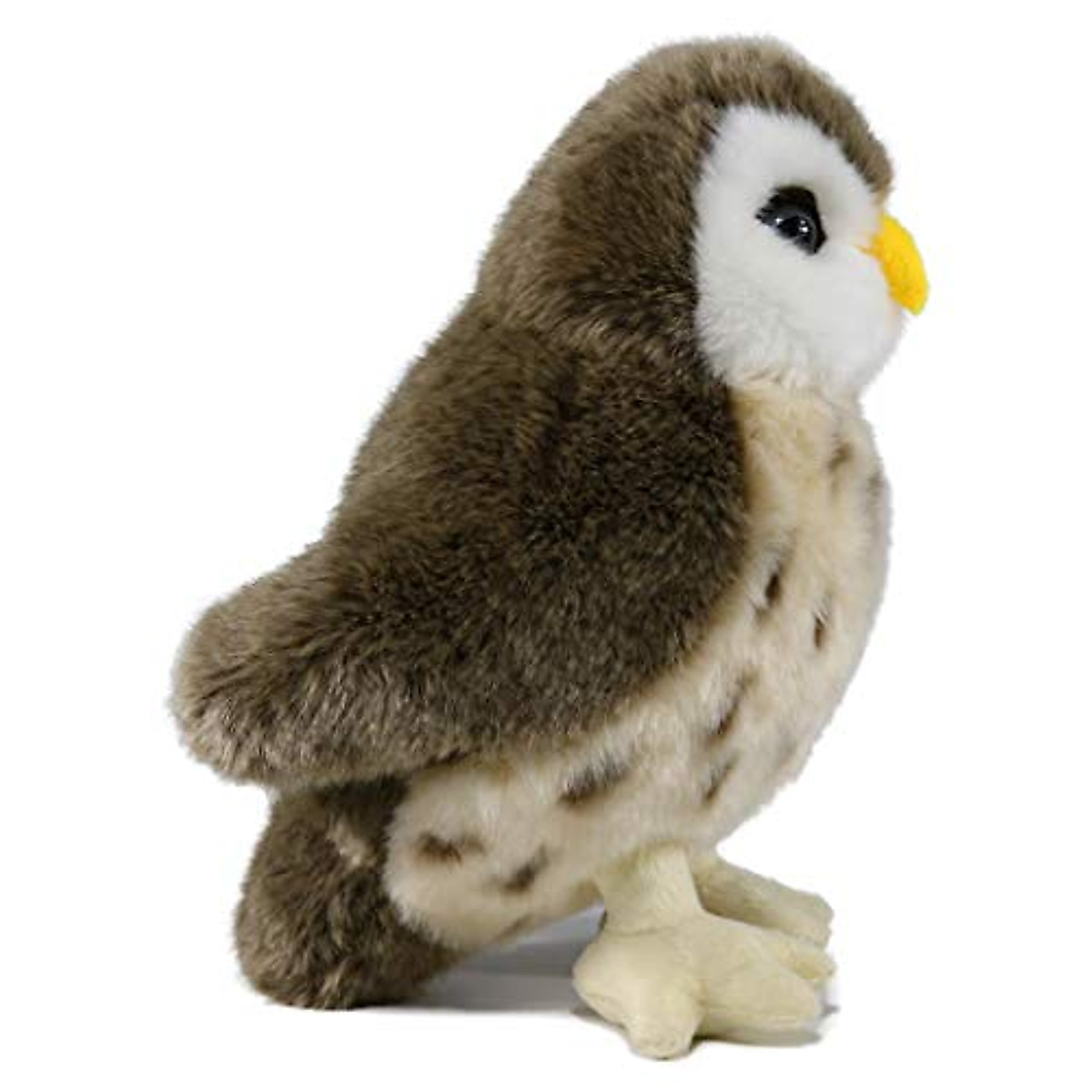 Ice King Bear Owl Stuffed Animal Luminous Eyes, Cute Plush Toy 10 Inches