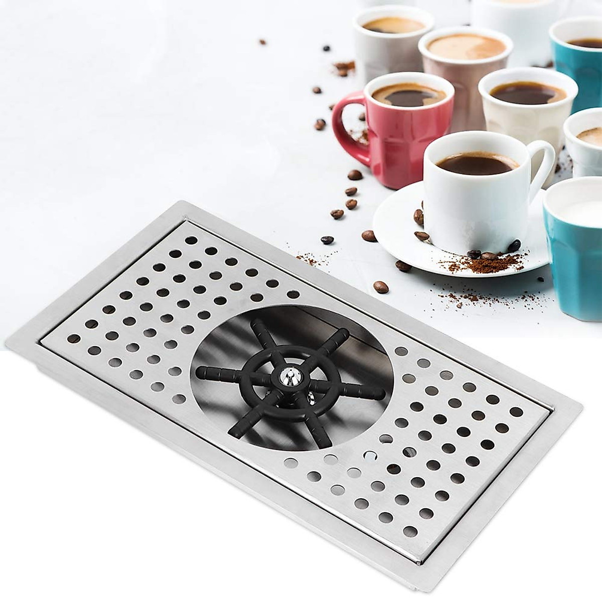 Pitcher Rinser,304 Stainless Steel Bar Glass Cleaning Rinser Cup Washing Machine Glass Rinser,Drain and Drip Tray Cup Washer for Sink,Cup Washer Spray Rinser for Hotel Cafe Restaurant