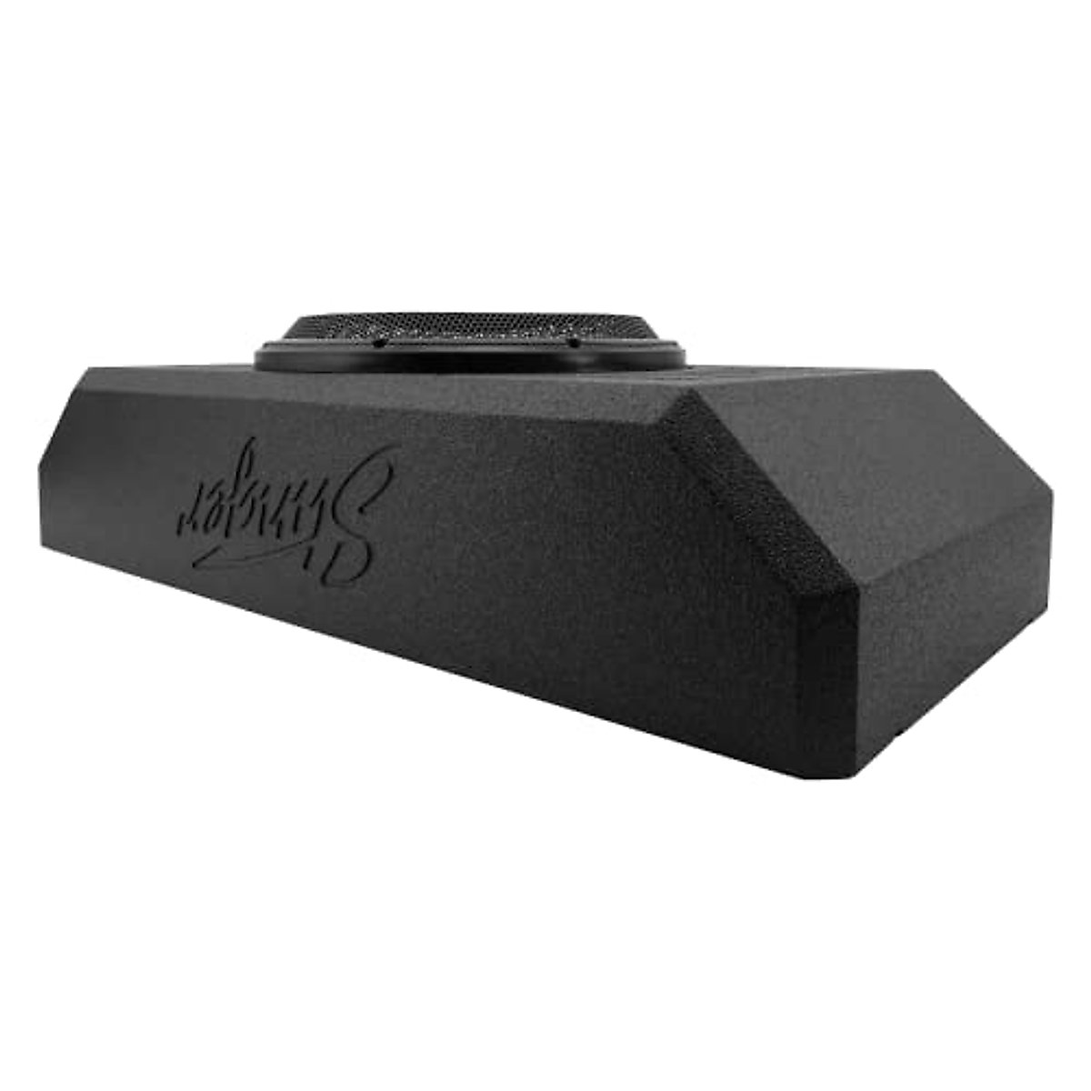 STINGER 800 Watt 12” Custom Shallow Loaded Subwoofer Enclosure for Wrangler JK/JKU, JL/JLU, Weatherproof, Mounting Hardware Included (Black)