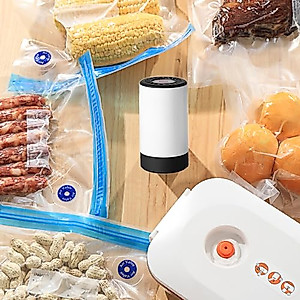 21 Pieces Vacuum Sealer for Jars, Handheld Vacuum Containers with Multiple Nozzles Electric Canner Kit for Wide Mouth Jar for Vacuum Sealer Food Storage