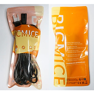 BICMICE 15Ft Extra Long 2 Prong Polarized Power Cord for Vizio-LED-TV Smart-HDTV E-M-Series Sound Bar 2 Slot Adapter-AC-Wall-Cable:IEC-60320 IEC320 C7 to NEMA 1-15P for Sharp Philips LED TV PS1 PS2