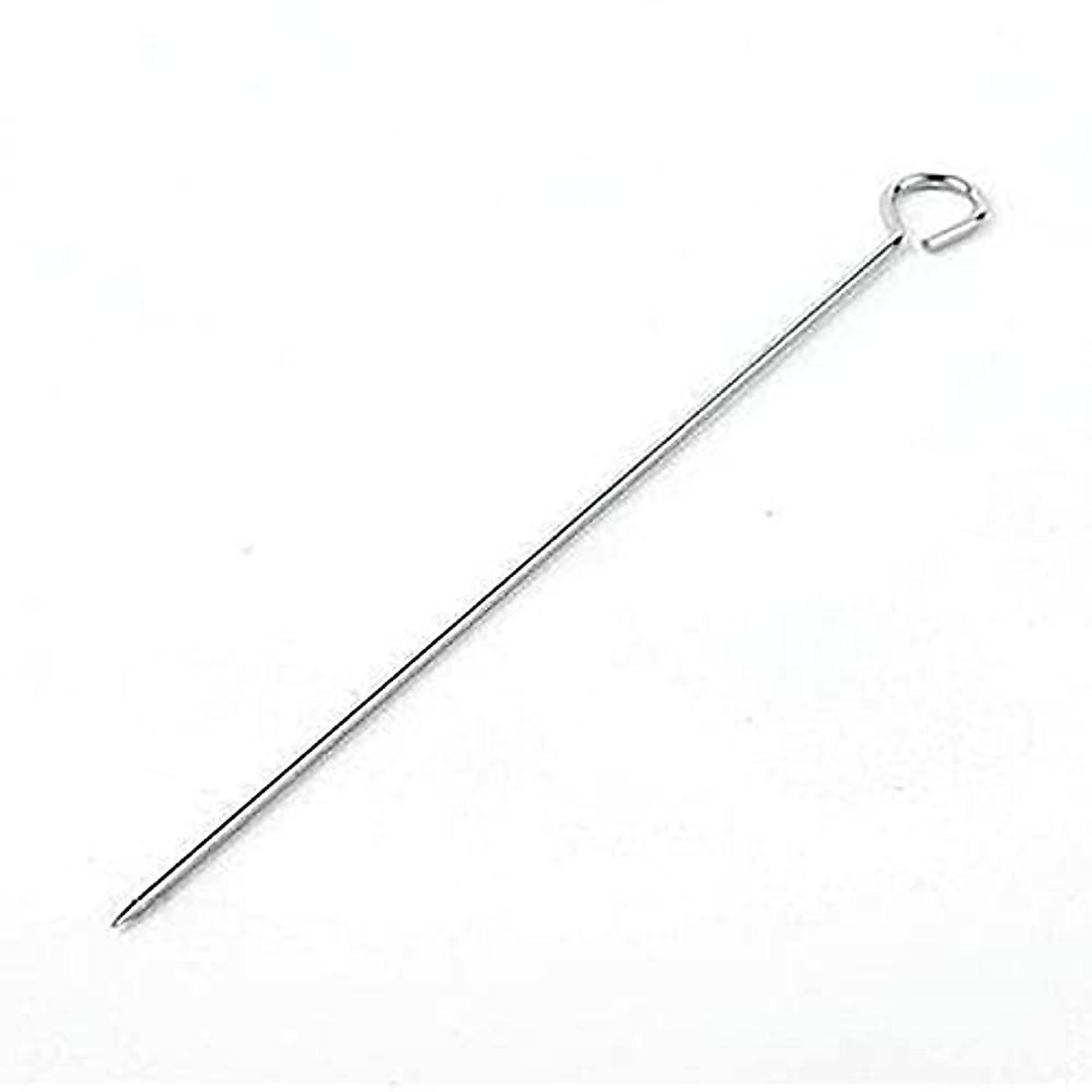 Homeriy Stainless Steel BBQ Kabob Sticks Stand Hanging Vertical Skewer Holder Set with Plate 4 Grilling Skewers Barbecue Tableware Silver 2183259/120929AM78UK8DK