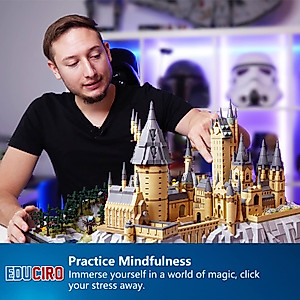 Under the Baubles Educiro Hogs Magic Castle Building Sets, (6862 Pieces) Adults Sets Challenging Wizarding World, 23-Inches Collectible Display Building Toy Set for Kids, Boys, and Girls Ages 16+