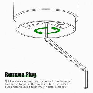 Mellbree Garbage Disposal Wrench, 2-Pack Garbage Disposal Allen Wrench Tool Badger Compatible with InSinkErator Garbage Disposal to Unjam Kitchen Sink Food Garbage Disposal Clogging, Black