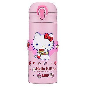 Hello Kitty Stainless Steel Insulated Water Bottle 350ml - Pink
