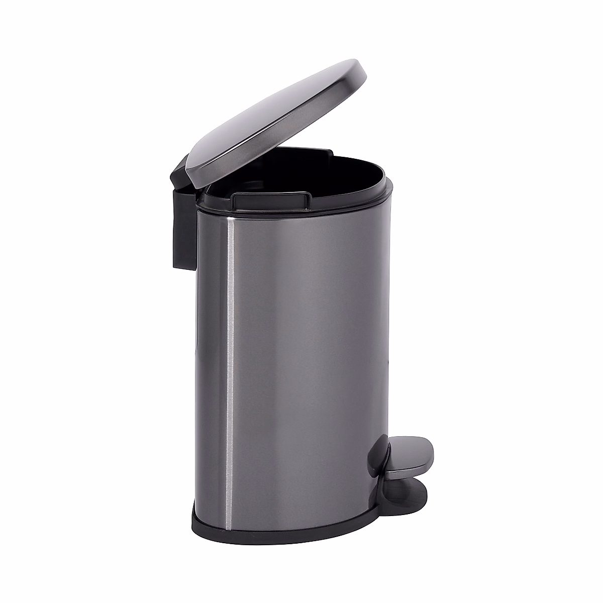 Bundle of Rubbermaid 12G Step-On Trash Can with Rubbermaid 1.6G Semi-Round Step-On Wastebasket