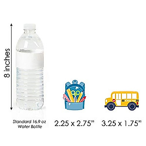 Big Dot of Happiness Back to School - DIY Shaped First Day of School Classroom Decoration Cut-Outs - 24 Count