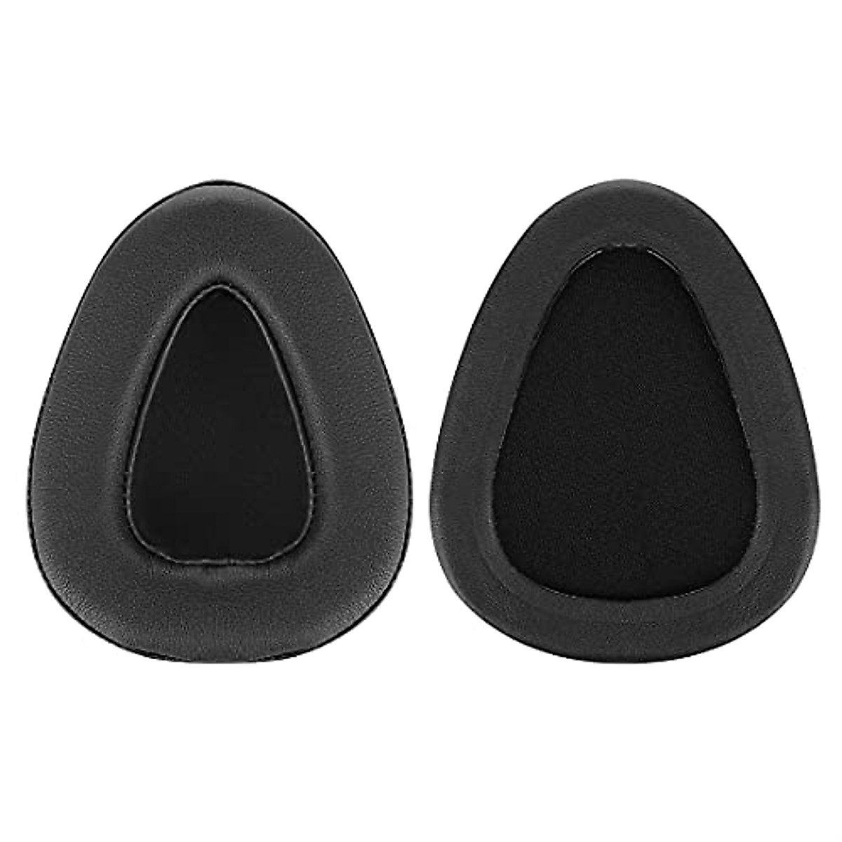 Geekria QuickFit Protein Leather Replacement Ear Pads for Skullcandy Aviator, Aviator 2, Aviator2.0 Headphones Ear Cushions, Headset Earpads, Ear Cups Repair Parts (Black)