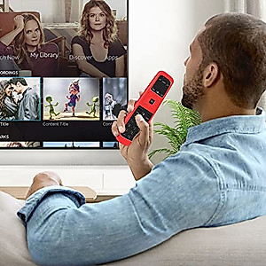 Protective Case Covers for AT&T TV Now DirecTV Receiver Remote Control Voice Remote Control C71KW,for AT&T TV Now DirecTV Remote Battery Back Shockproof Silicone Cover Holder Skin Protector-Red