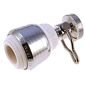 Swivel Spray Kitchen Aerator 1.5 gpm Chrome Aerator with On/Off Lever
