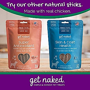 Get Naked Grain Free 1 Pouch 6.2 Oz Weight Management Dental Chew Sticks, Small