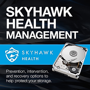 Seagate Skyhawk AI 8TB Video Internal Hard Drive HDD – 3.5 Inch SATA 6Gb/s 256MB Cache for DVR NVR Security Camera System with in-house Rescue Services (ST8000VEZ01)