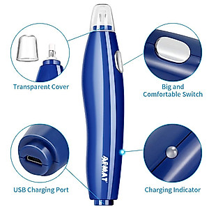 AFMAT Electric Pencil Sharpener for Colored Pencils, Auto Stop, Super Sharp & Fast, AFMAT Electric Eraser Kit,140 Eraser Refills, Rechargeable Electric Erasers for Drafting, Drawing, Crafts, Arts