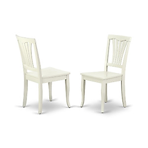 HomeStock French Fabulous Dining Set 5 Pc- 4 Marvelous Kitchen Dining Chairs and an Eye-Catching Wooden Dining Table - Linen White Finish Wooden Chair Seat - Linen White Finish Hardwood Structure.