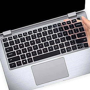 Keyboard Cover Skin for Dell Latitude 5420 5430 5431 14", Latitude 7410 7420 7430 14", Dell Latitude 7520 15.6", Dell Latitude 9000 9420 9430 9510 9520 Keyboard Protective Cover-Black