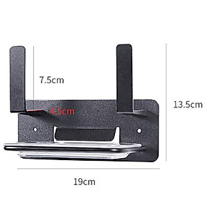 XJJZS Kitchen Storage Rack Wall-mounted Pot Lid Rack Pot Lid Metal Pot Lid Storage Rack (Color : B)