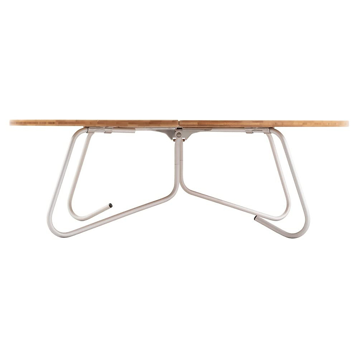 Snow Peak Single Action Table Low, LV-071TR, Made of Bamboo, Designed in Japan, for Indoor Outdoor Use, Lifetime Product Guarantee, D 25.6" H 8.25" (650 * 210mm)