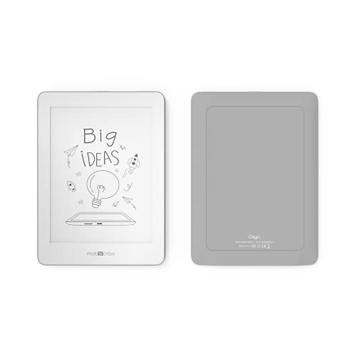 MobiScribe Origin 6.8" (32GB) | E-Book Reader | Paper-Feel & Glare-Free + Eye-Friendly Touchscreen | Note Taking for School & Work | Support Google Play Store | Includes 1 Stylus & 2 Covers