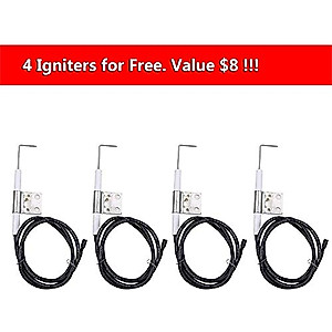 Hisencn Gas Grill Repair for Kenmore 122.16134 122.16134110 Nexgrill 720-0719BL 720-0773, 720-0783 Tera Gear 1010007A Grill Straight Burner Pipe Tubes Heat Tents Heat Plate Shield Replacement Parts