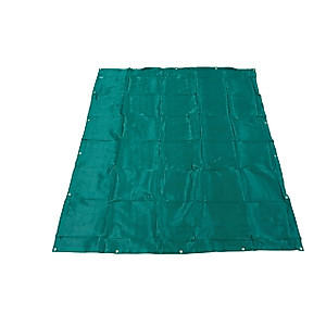 Mytee Products 8' x 10' Green Heavy Duty 6 Oz 70% Shade Mesh Tarps with Grommets ROLL-Off | Sturdy Mesh Tarp Shades for Sun Light Blockage, Green House, Garden, Swimming Pool, Balcony Privacy Mesh