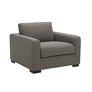Amazon Brand - Stone & Beam Westview Extra Deep Down-Filled Accent Chair, 43.3"W, Smoke