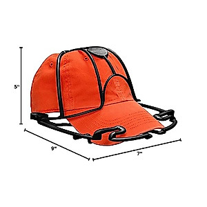 Perfect Curve Cap Washer (Black) – Hat Cleaner For Baseball Caps | Baseball Cap Washer For Washing Machine | Baseball Cap Washer For Dish Washer | Baseball Hat Washer | Flat Brim or Curved Brim