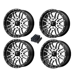 Full Set Of MSA M38 Brute 22x7 4/156 10MM Wheels