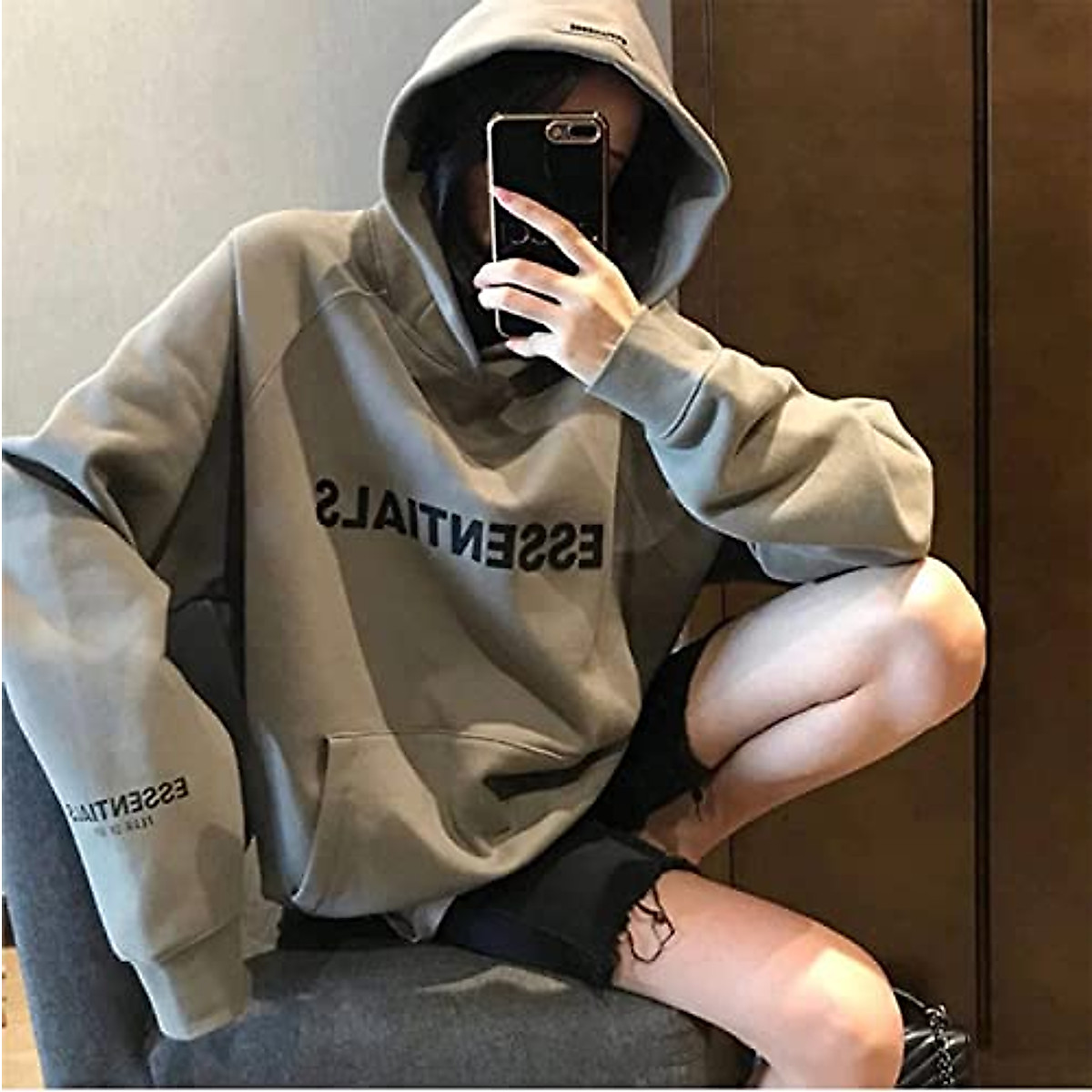 SOTAT Oversized Hoodies Sweatshirts Comfy Casual Pullover Loose Lightweight Fall Winter Clothes Cute Loose Clothes Fall, Grey 1