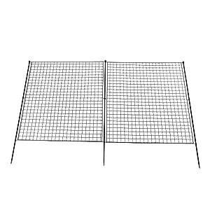 Garden Fence 4 Panels 36"x39" Animal Barrier Decorative Metal Fence with Gate for Dogs Pets Rustproof Temporary Fencing for Yard Patio Landscape Flower Bed, Black