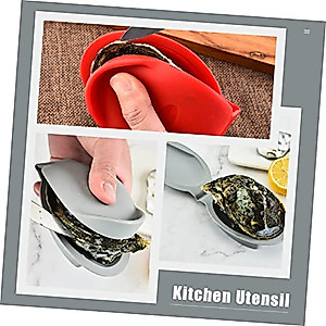 Seafood Shucking Tools 4pcs Silicone Oyster Clip silicone jar opener silicone gloves Silica gel Silicone Oyster Opener lobster Kitchen Gadgets seafood Kitchen Tool Opener Tools