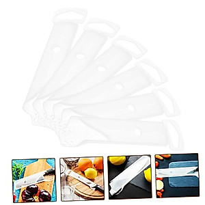 SECFOU 6pcs Knife Case Cutter Protective Cover Kitchen Cutter Bread Sleeve Cutter Blade Protector Camping Knives Cutlery Holder Bag Fruit Cutter Guard Knives Case Pp