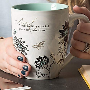 Pavilion Mark My Words Aunt Ceramic Mug, 20-Ounce, 4-3/4-Inch