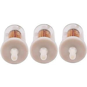 PAOSDKSUI 695666 845125 Fuel Filters For Briggs & Stratton H-usqvarna Troy-Bilt MTD Craftsman John Deer D100 D105 D110 Lawn Mower Tracto 1/4" Gas Fuel Filter (3/pack)
