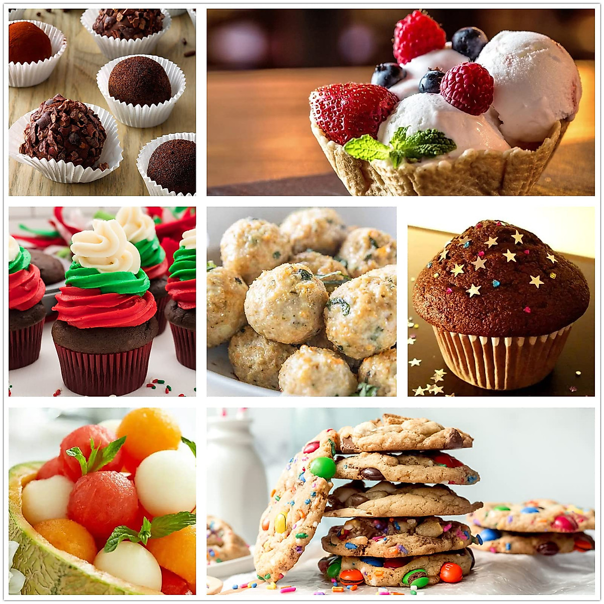 Cookie Scoop, Ice Cream Scoop, 1Tbsp/15 ml/0.5oz Cookie Scoops for Baking, 18/8 Stainless Steel Cookie Scooper for Baking, Ice Cream Scooper with Trigger Release, Cookie Dough Scoop with Non-slip Grip