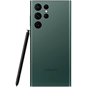 Samsung Galaxy S22 Ultra Smartphone, Factory Unlocked Android Cell Phone, 512GB, 8K Camera & Video, Brightest Display, S Pen, Long Battery Life, Fast 4nm Processor, US Version, Green (Renewed)