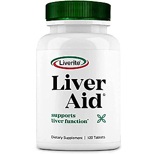 Liverite Liver Aid 120 Tablets, Liver Support, Liver Cleanse, Liver Care, Liver Function, Energy.