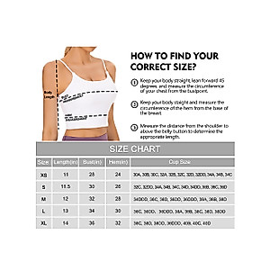 Tandisk Women Padded Sports Bra Fitness Workout Running Shirts Yoga Tank Top Vintage Purple M