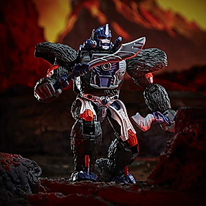 Transformers Toys Generations War for Cybertron: Kingdom Voyager WFC-K8 Optimus Primal Action Figure - Kids Ages 8 and Up, 7-inch