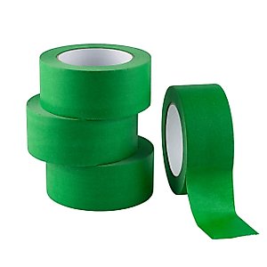 Lichamp 4 Pack Green Painters Tape 2 inch Wide, Medium Adhesive Green Masking Tape Bulk Multi Pack, 2 inch x 55 Yards x 4 Rolls (220 Total Yards)