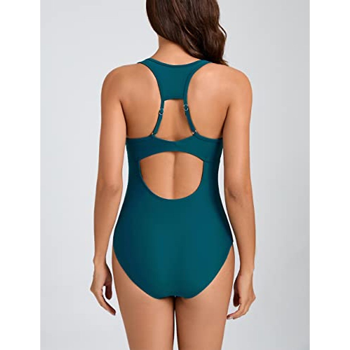 Danga bay Athletic One Piece Swimsuit Women Black Bathing Suits Teens Modest Swimwear Girls Sport Chlorine Resistant Adjustable