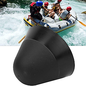 OUKENS Boat Head Protector, Black PVC Anti-Collision Head Boats 90 Degree Protector Kayak Cone Accessory for Inflatable Boat Canoe