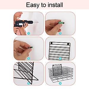 AshKiz Art Drying Rack, Small Hangable Paint Drying Rack, Wall Art Drying Rack with 8 Removable Shelves, Art Drying Rack with Screws for Classroom