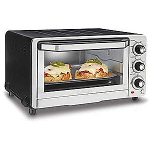 Cuisinart TOB-40FR Custom Classic Toaster Oven Broiler, Silver (Renewed)
