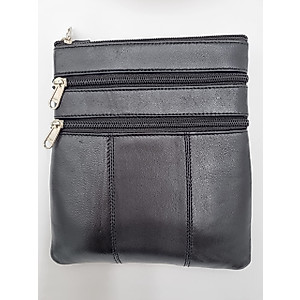 Liberty Leather Crossbody Purse for Women Small Crossover Long Over the Shoulder Sling black Women’s Purses and Handbag
