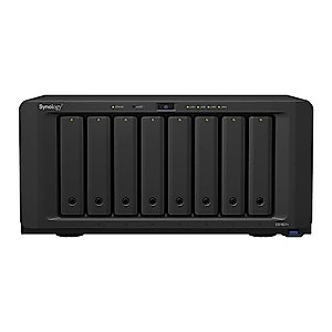 Synology DiskStation DS1821+ NAS Server for Business with Ryzen CPU, 32GB Memory, 32TB HDD, DSM Operating System, iSCSI Target Ready