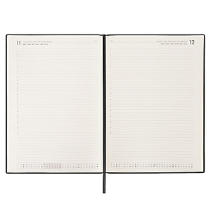 Legami - Maxi Daily Diary, 13 Months, from January 2024 to December 2024 with Weekly Planner January 2025, 400 Detachable Pages, Elastic Closure, Address Book, 21 x 29.7 cm, Black Onyx