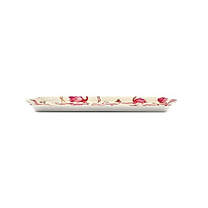 Pimpernel Miller London Flamingo Sandwich Tray | Serving Platter | Crudité and Appetizer Tray | Measures 15.25" x 6.5" | Made of Melamine | Dishwasher Safe